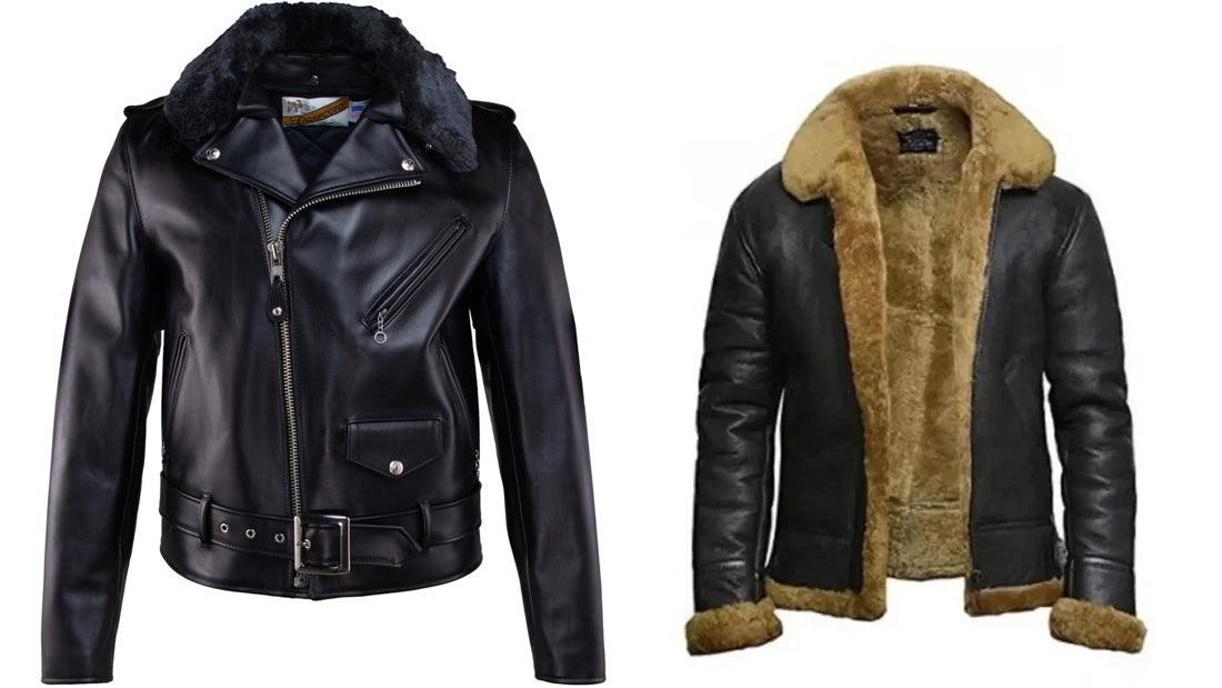 Leather Jackets with Sheepskin Collars, Complete Detail Customizations ...