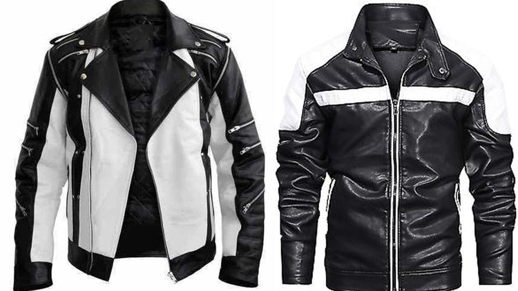 Black and White Leather Jackets, Complete Detail Customizations ...